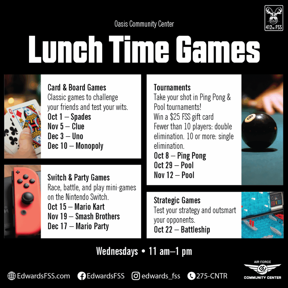 Lunch Time Games | 412th Force Support Squadron