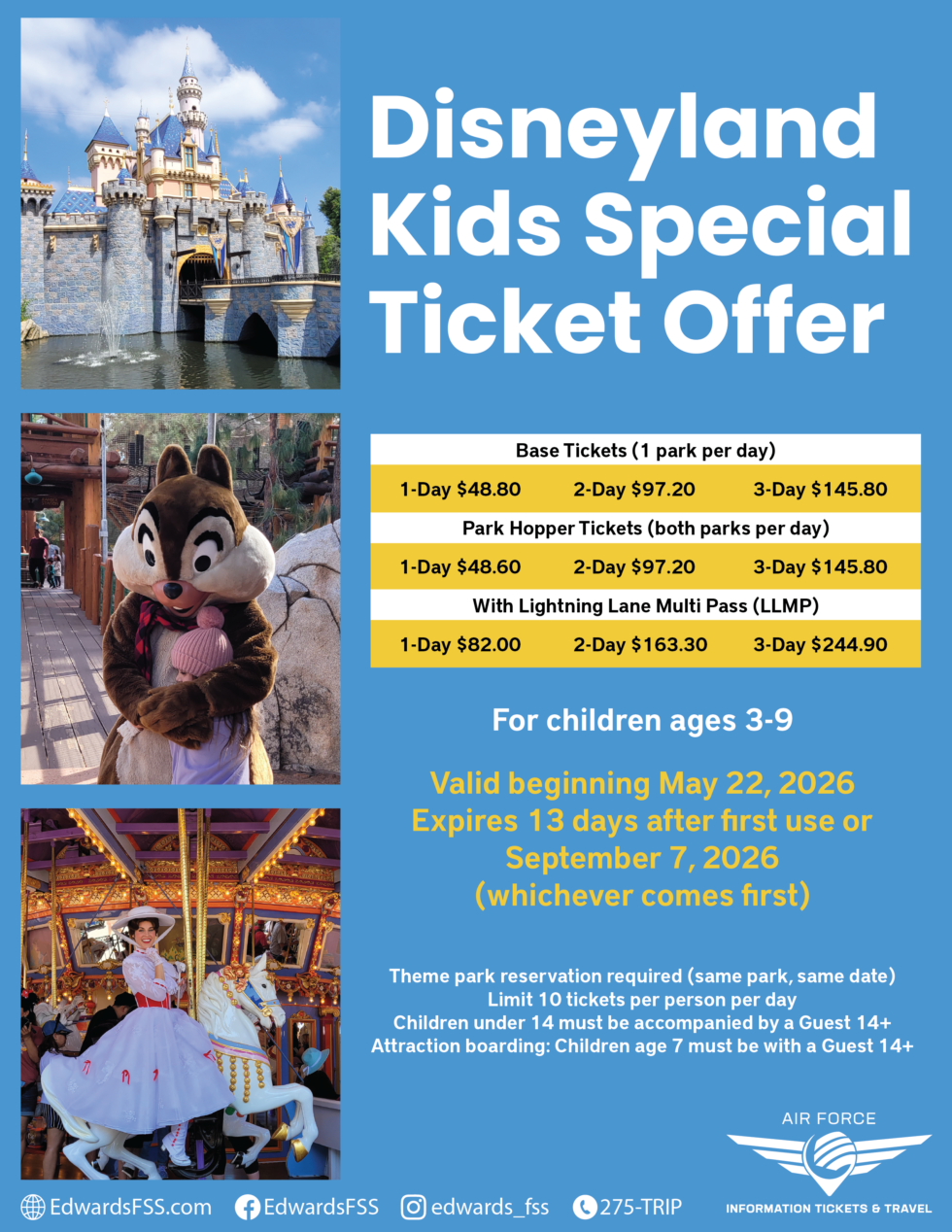 Information Tickets and Travel | 412th Force Support Squadron